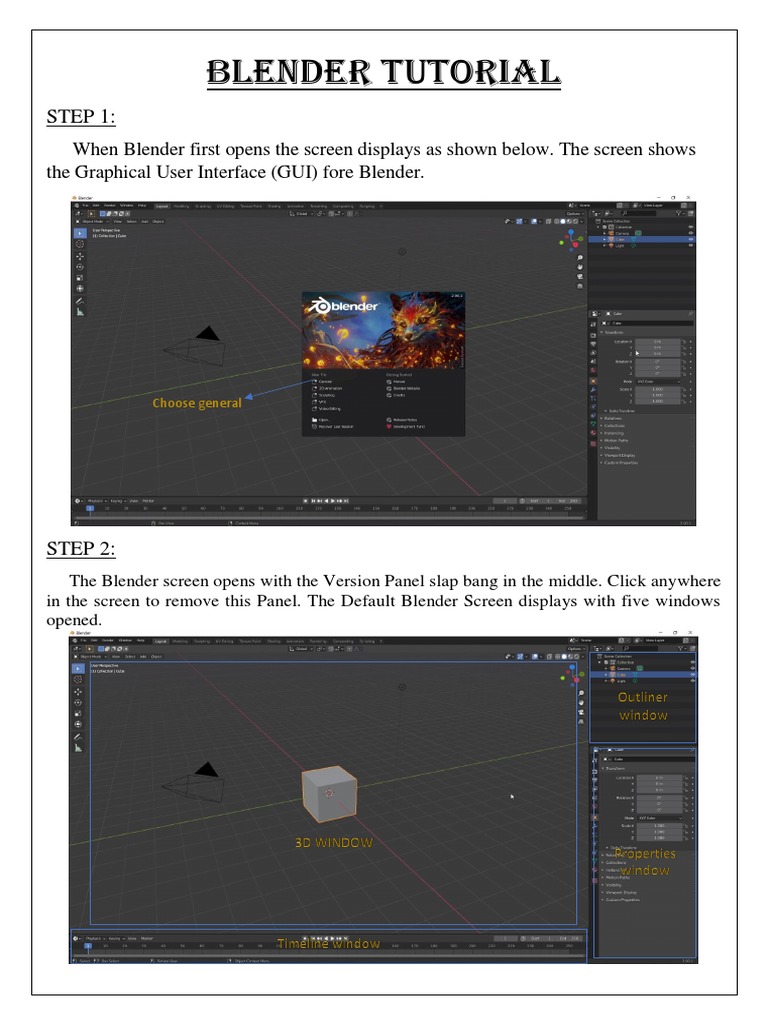 Blender Tutorial | PDF