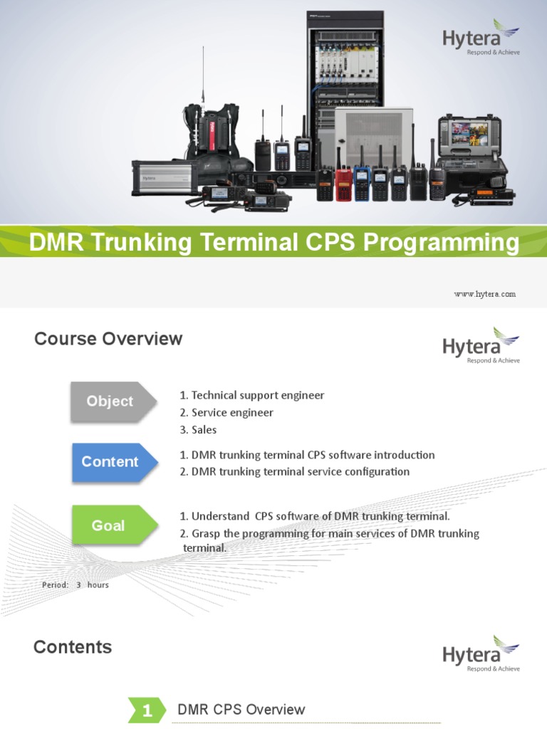 DMR Trunking Terminal CPS Programming Guide | PDF | Usb | System Software