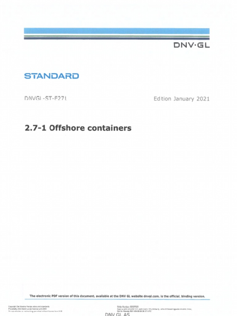 DNVGL ST E271 - 2021 | PDF