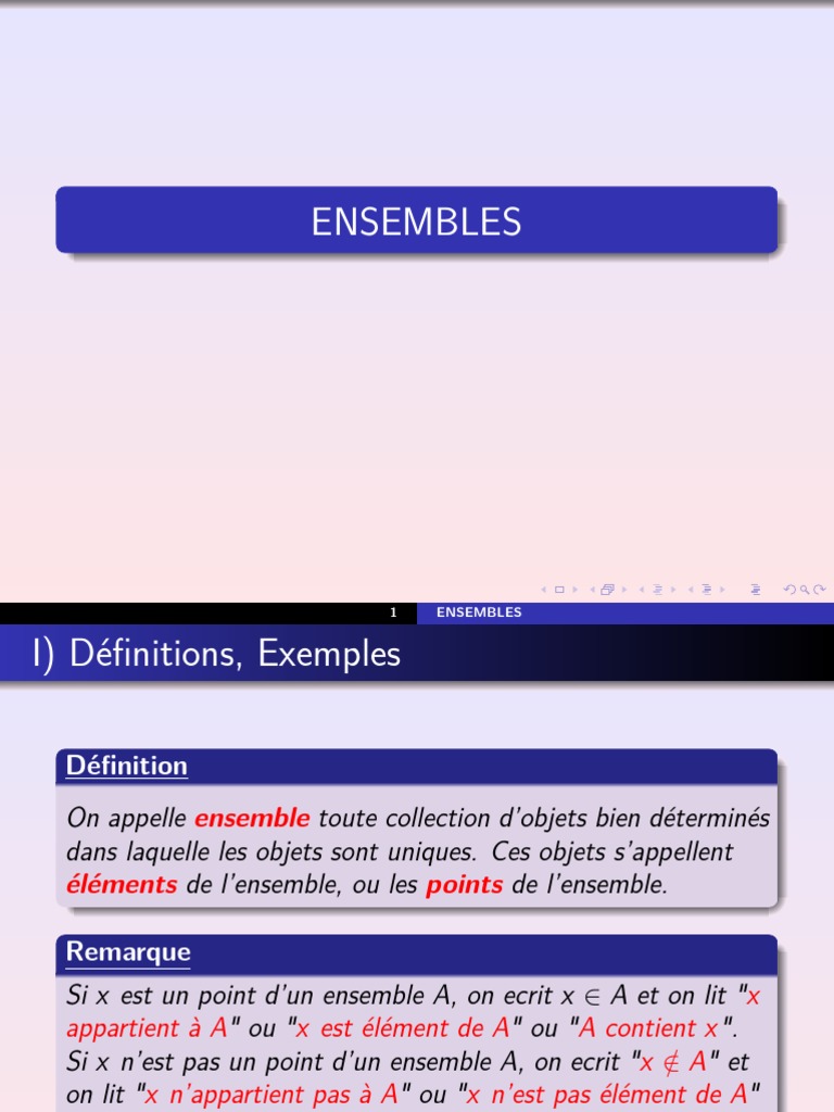 Comprendre les Ensembles Mathématiques | PDF | Ensemble (Mathématiques ...