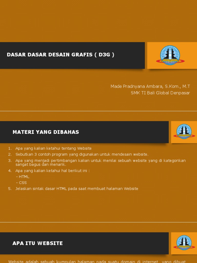 Konsep Dasar Desain Web | PDF | Komputer
