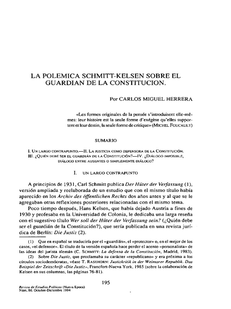 Debate Kelsen Vs Schmitt | PDF Debate Kelsen Vs Schmitt | PDF