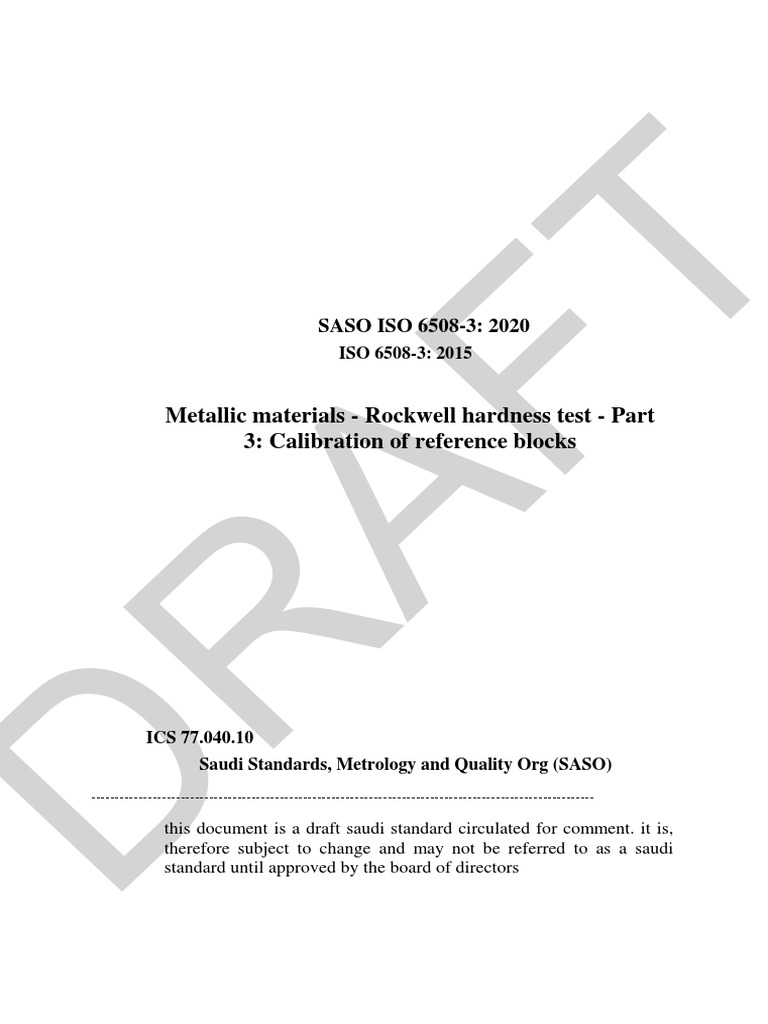 Rockwell Hardness Reference Block Calibration | PDF | Calibration ...