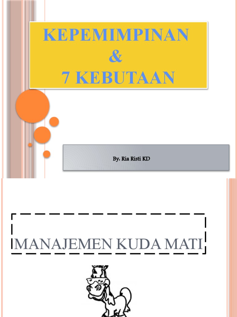 2 Manajemen Kuda Mati | PDF