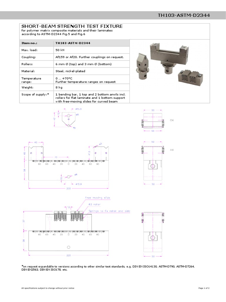 TH103 ASTM D2344 - Datasheet | PDF | Computers