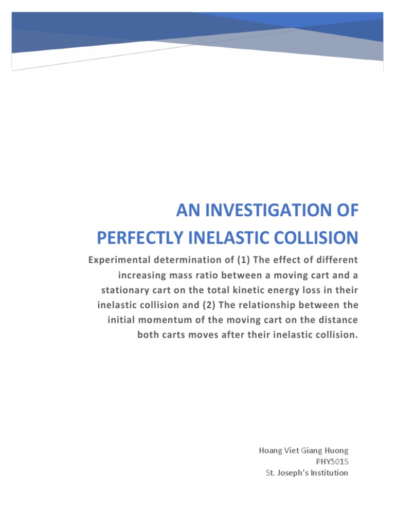 IB Physics Car Collision Report | PDF | Collision | Momentum