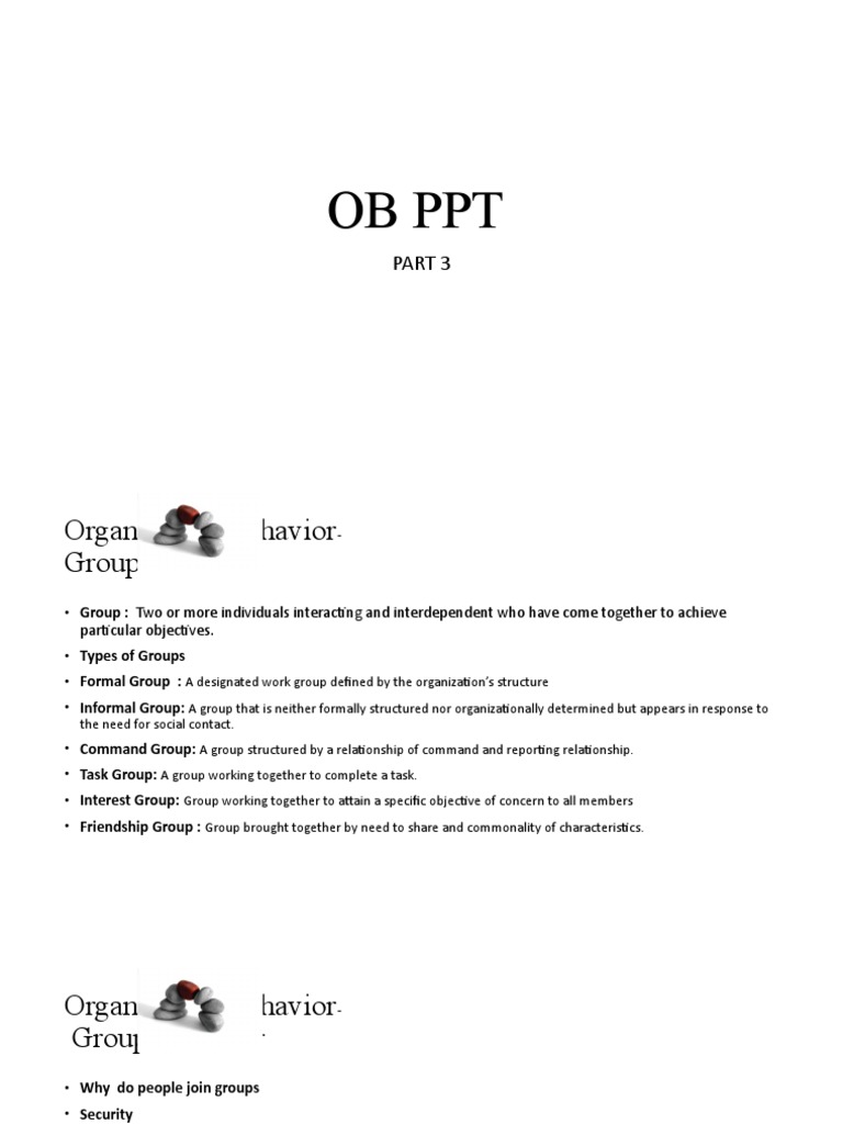 OB Group & Teams | PDF | Organizational Behavior | Behavior