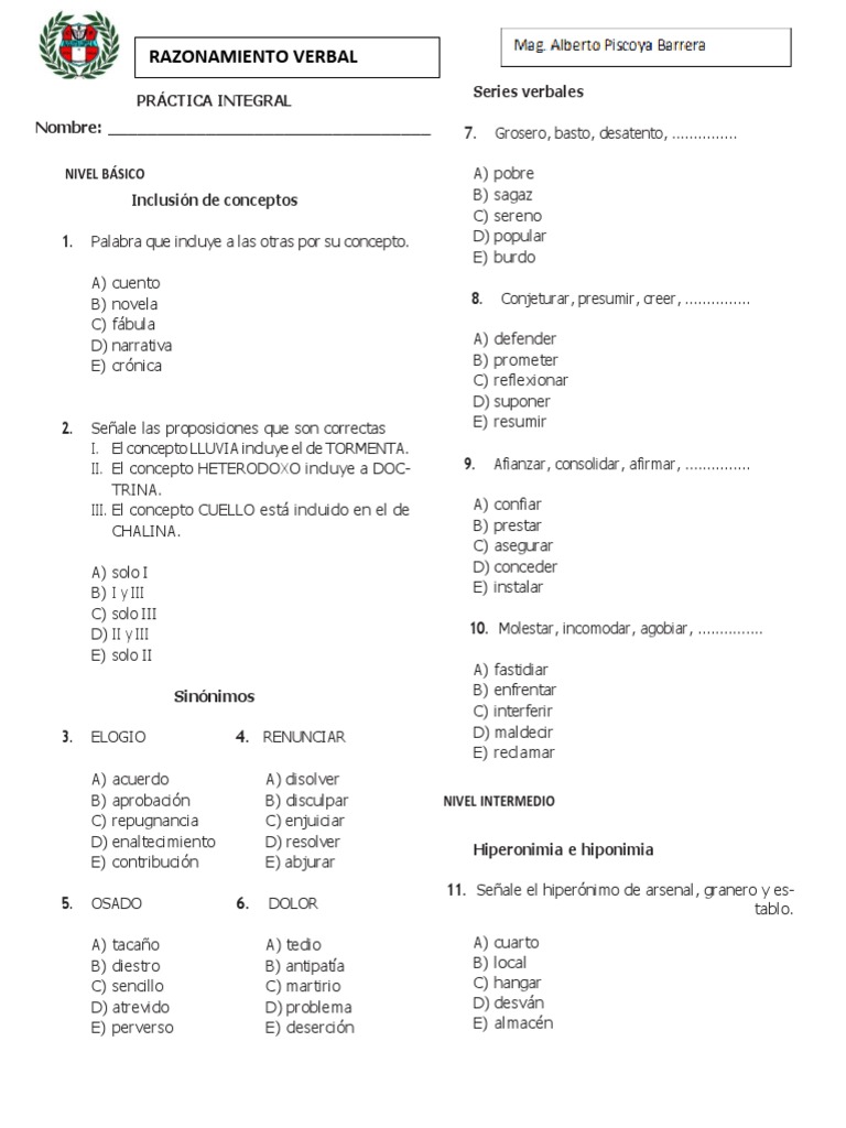Práctica Integral | PDF