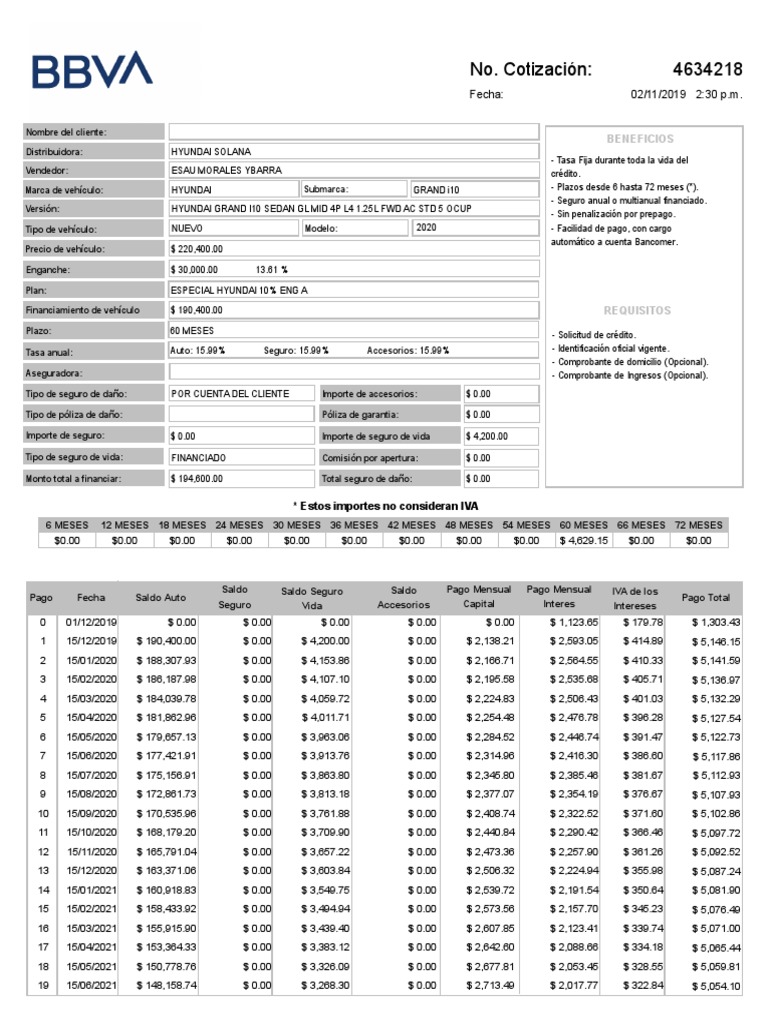 COT JORGE Gran I 10 Sedan | PDF