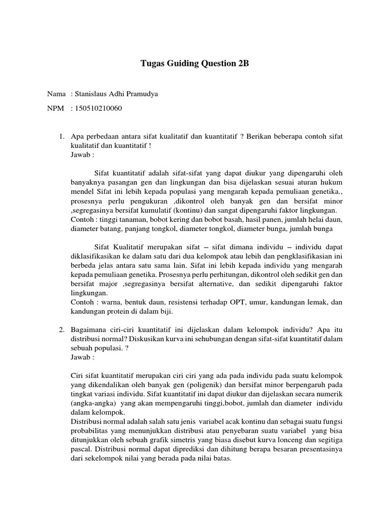 Kelas E - Tugas 2B | PDF | Sains & Matematika