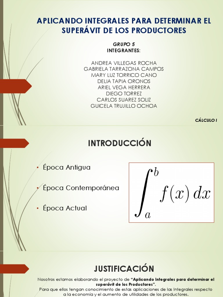 Integrales y Superávit de Productores | PDF | Integral | Oferta (economía)