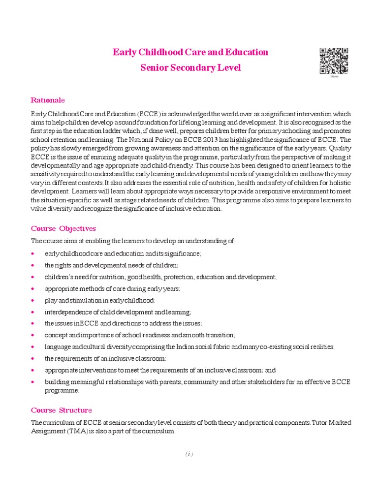 Curriculum (ECCE) | PDF | Child Development | Learning