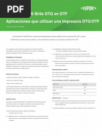 Guia Parametros de Aplicacion DTF Segun Tipo de Tela | PDF | Textiles | Materiales