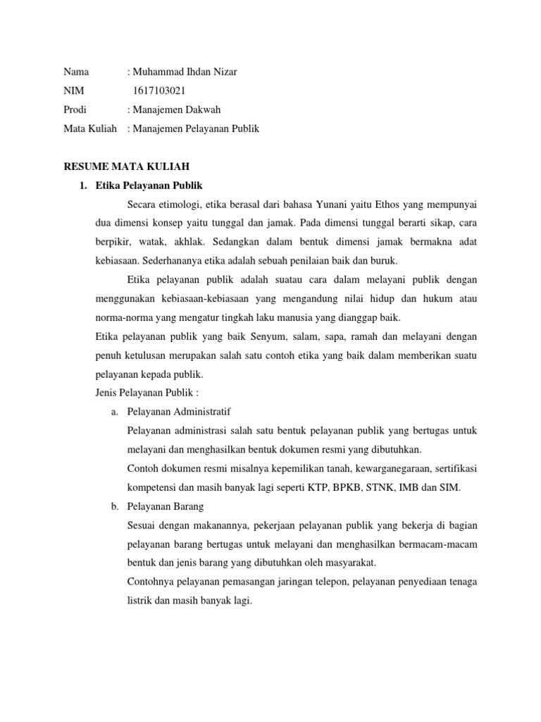 Resume Materi MPP | PDF | Bisnis