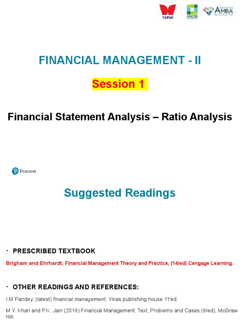 Session 1 - Financial Ratio Analysis | PDF | Valuation (Finance ...