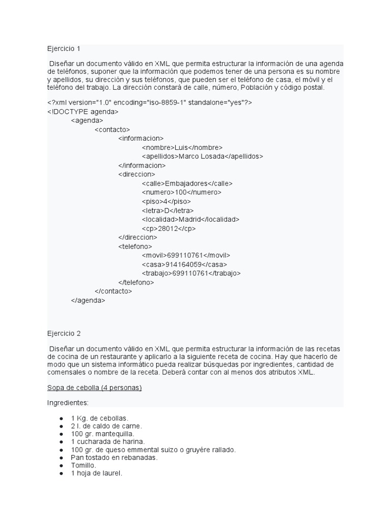 Lenguaje de Marcas 1 | PDF