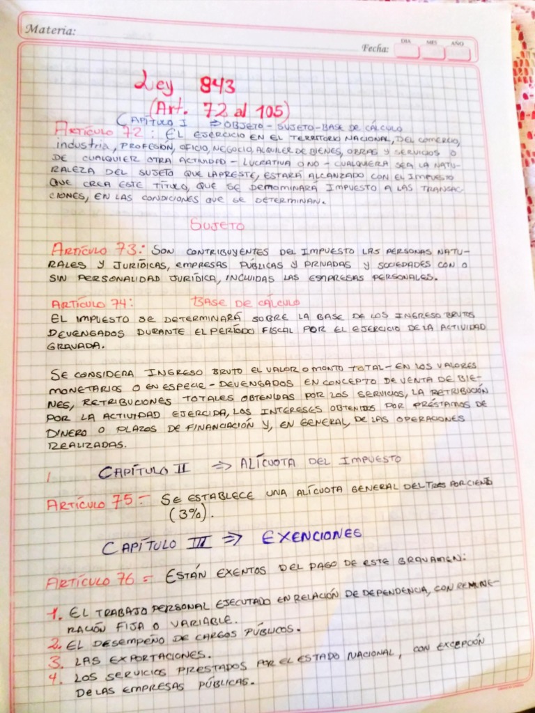 Ley 843, Art. 72al105 | PDF