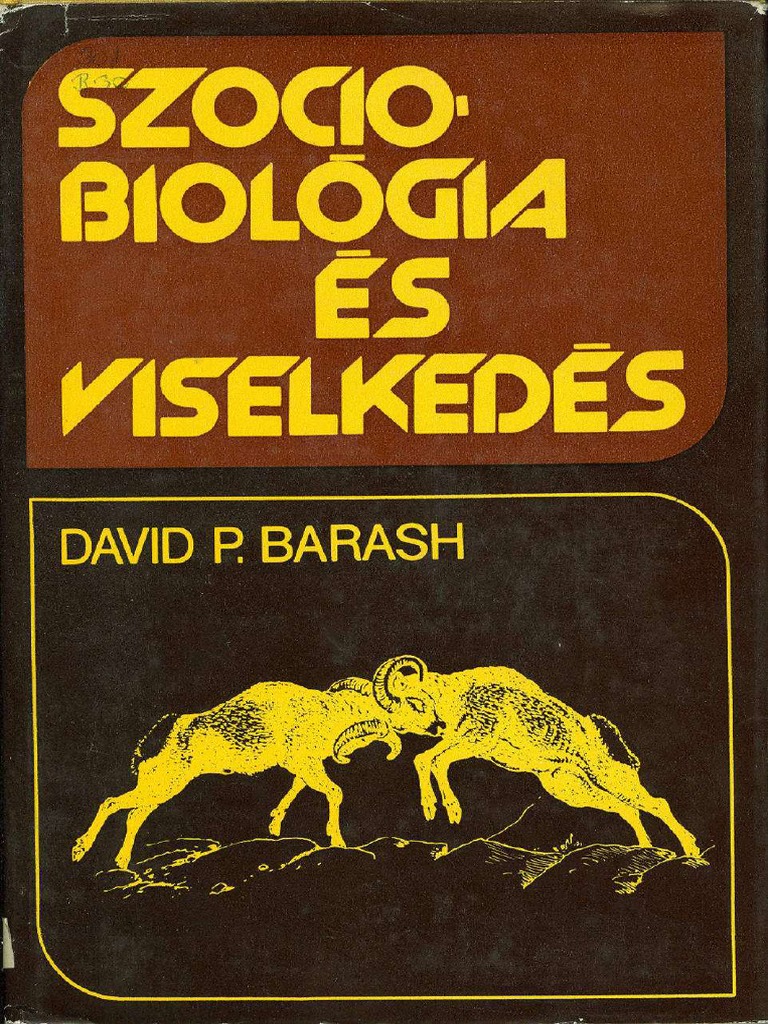 David P. Barash - Szociobiológia És Viselkedés | PDF