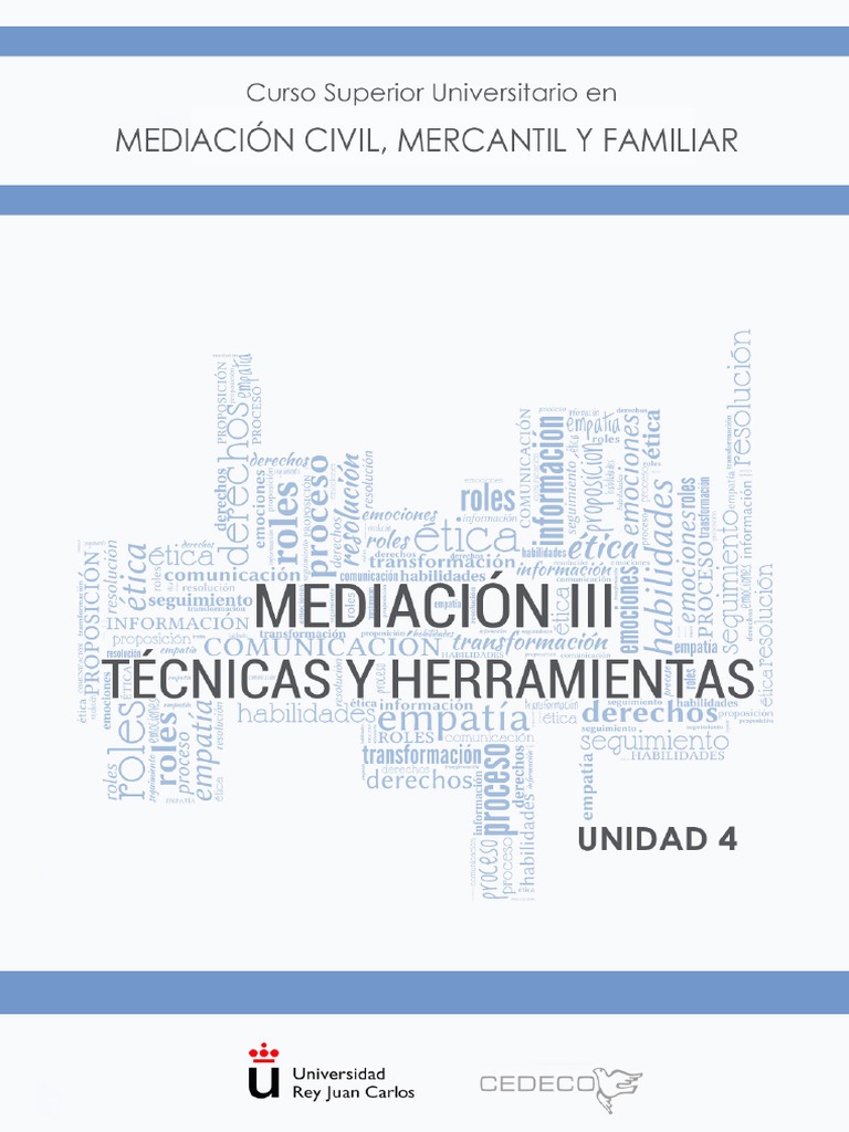 Unidad 4 - La Mediacion - III - Tecnicas y Herramientas | PDF | Mediación | Comunicación