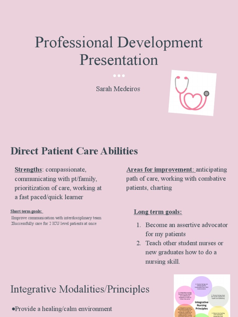 Professional Development Presentation | PDF | Nursing | Mental Health