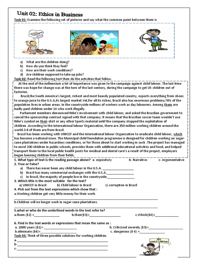 Child Labour Readin and Writing | PDF | Child Labour | Nike