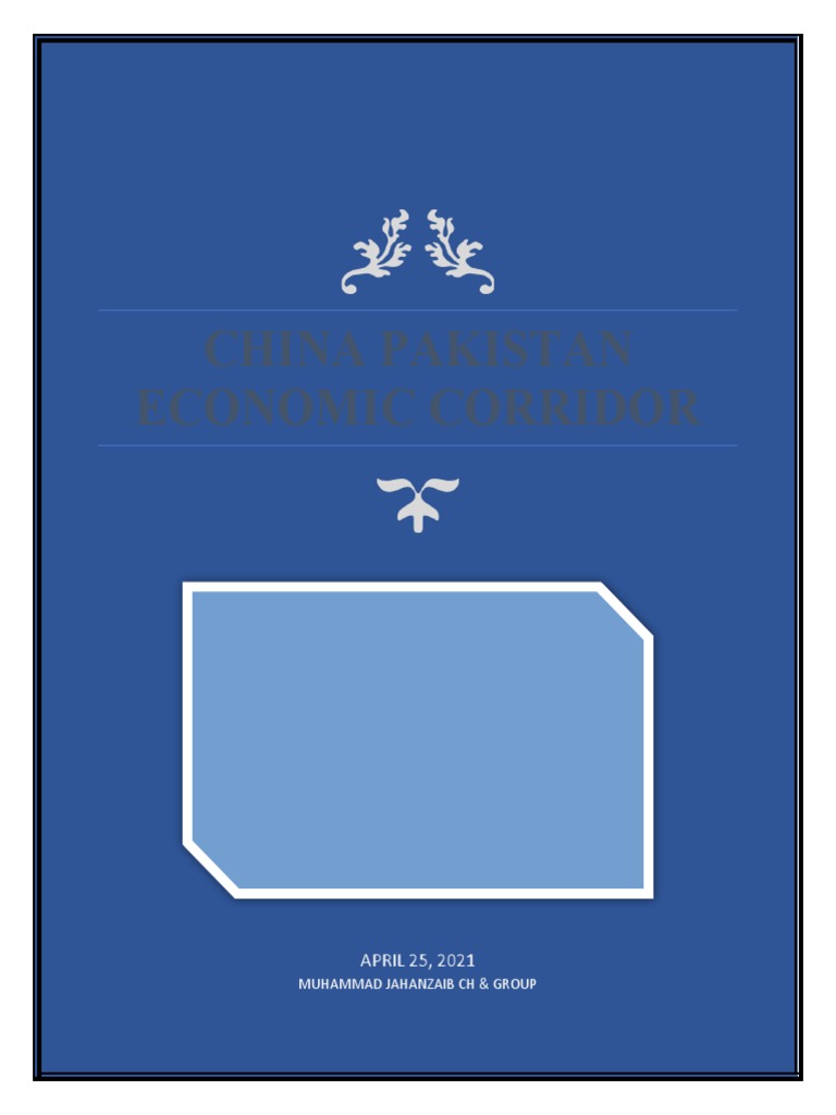 Cpec Final | PDF | Pakistan | Economies