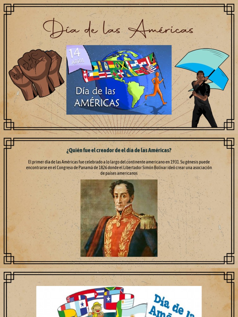 Diapositivas Día de Las Américas | PDF
