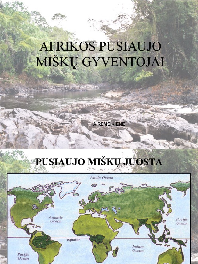Afrikos Pusiaujo Misku Gyventojai | PDF