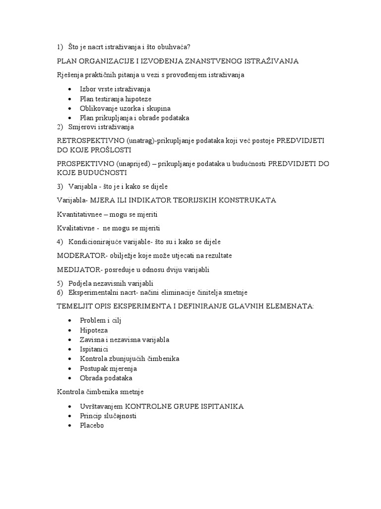 Metode Istrazivanja | PDF