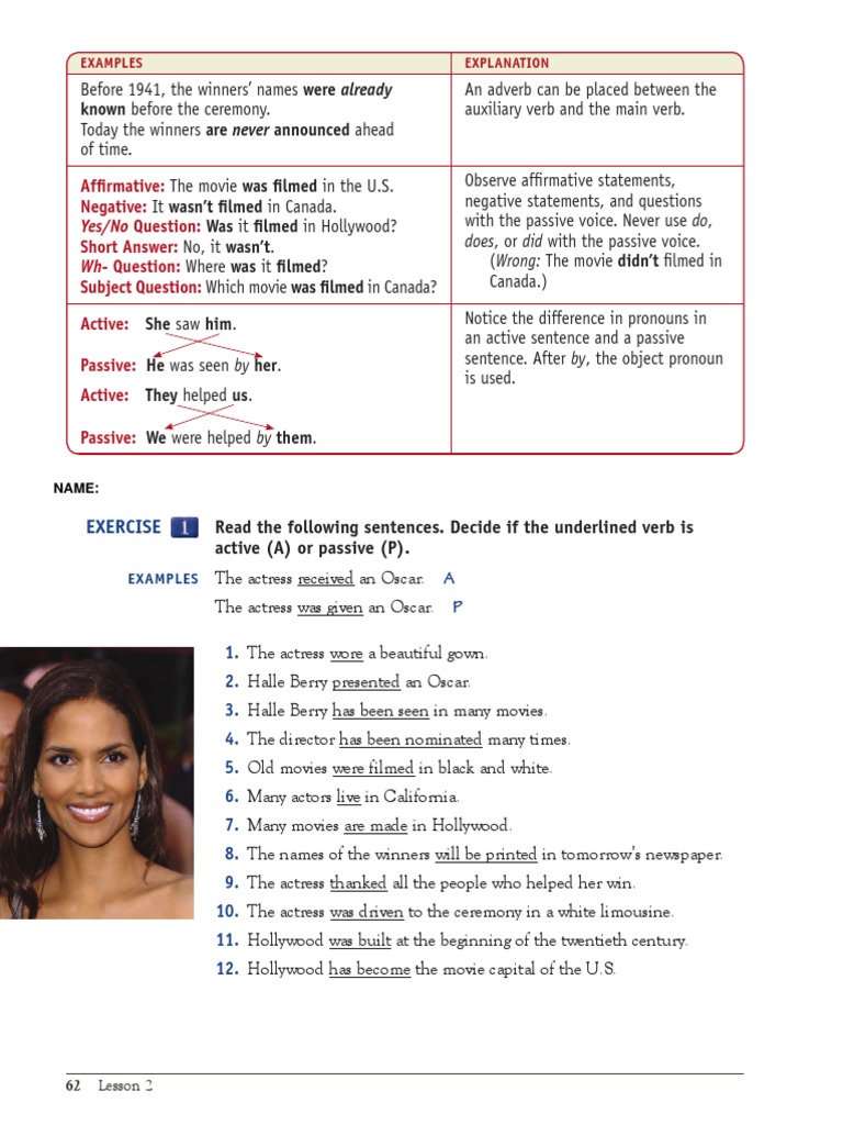 Passive Voice Homework | PDF | Verb | Languages