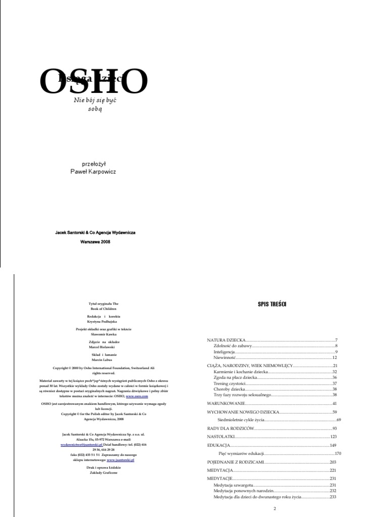 Osho - Księga Dziec | PDF