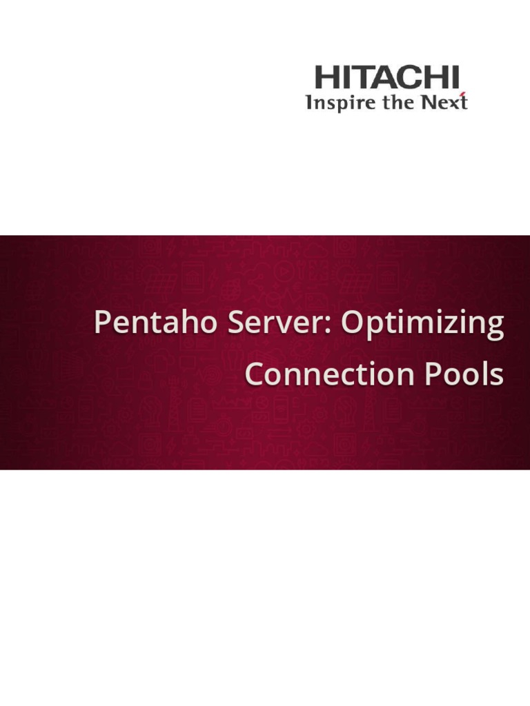 Pentaho Server - Optimizing Connection Pools | PDF | Databases ...