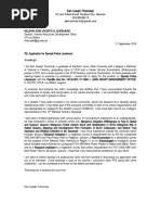 Application Letter As Forester | PDF