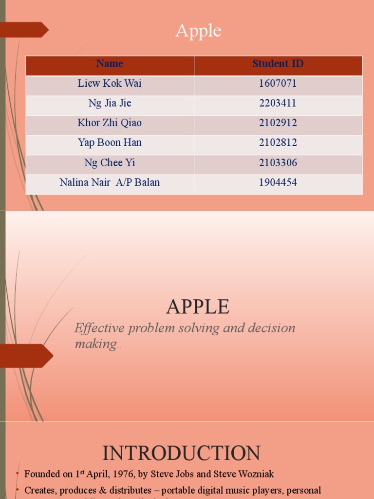 Apple PPT Updated | PDF | Apple Inc. | Supply Chain