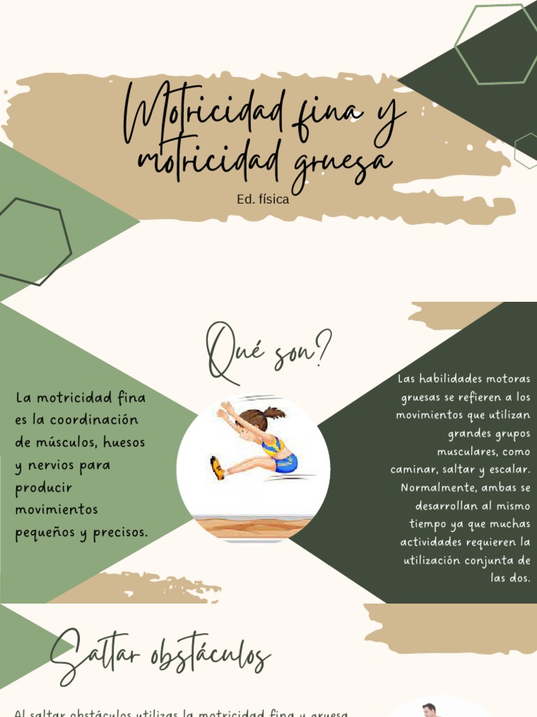 Motricidad Fina y Motricidad Gruesa | PDF