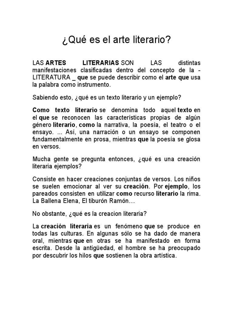 Tipos De Artes Literárias : O que é arte literária? – GTYDB