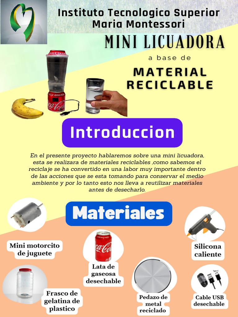 Documento A4 Notas Apuntes Carta Floral Rosa | PDF | Reciclaje | Licuadora