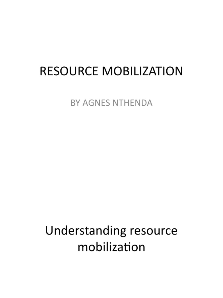 Resource Mobilization Plu | PDF | Social Movements | Power (Social And ...