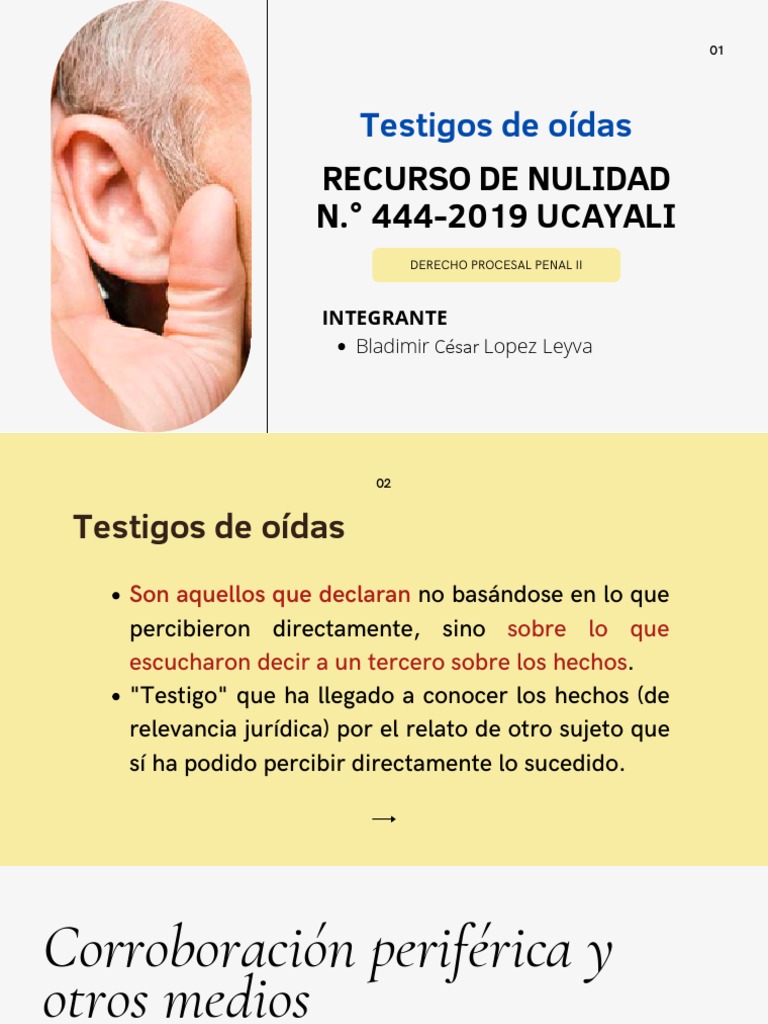 Testigo de Oídas-1 | PDF | Testigo | Homicidio