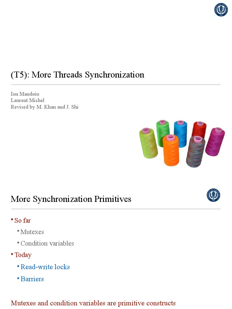 SPThreads 5 Sync | PDF | Synchronization | Software Engineering