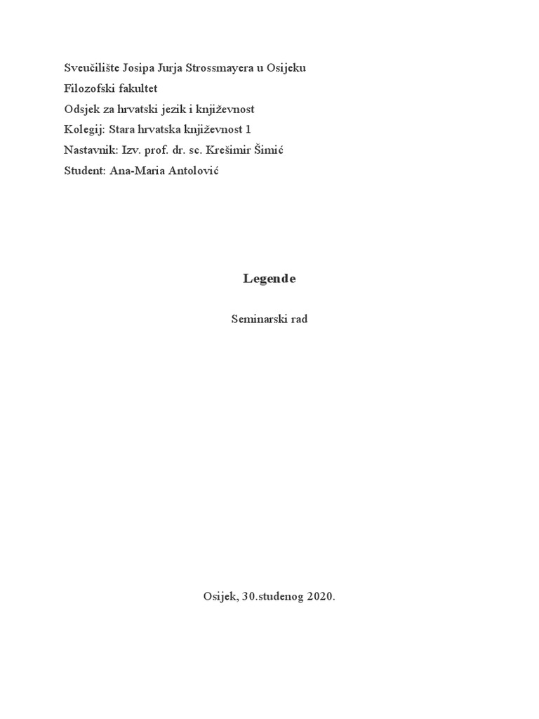 Legende | PDF