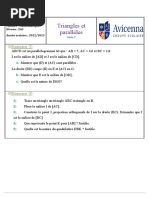 Exercices d'équations 1AC corrigés | PDF
