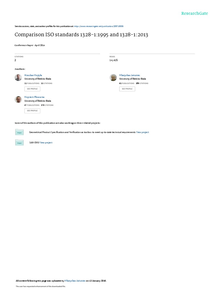 ISO 1328-1 1995 Vs 2013 COMPARISON - 196-199 | PDF | Gear | Engineering ...