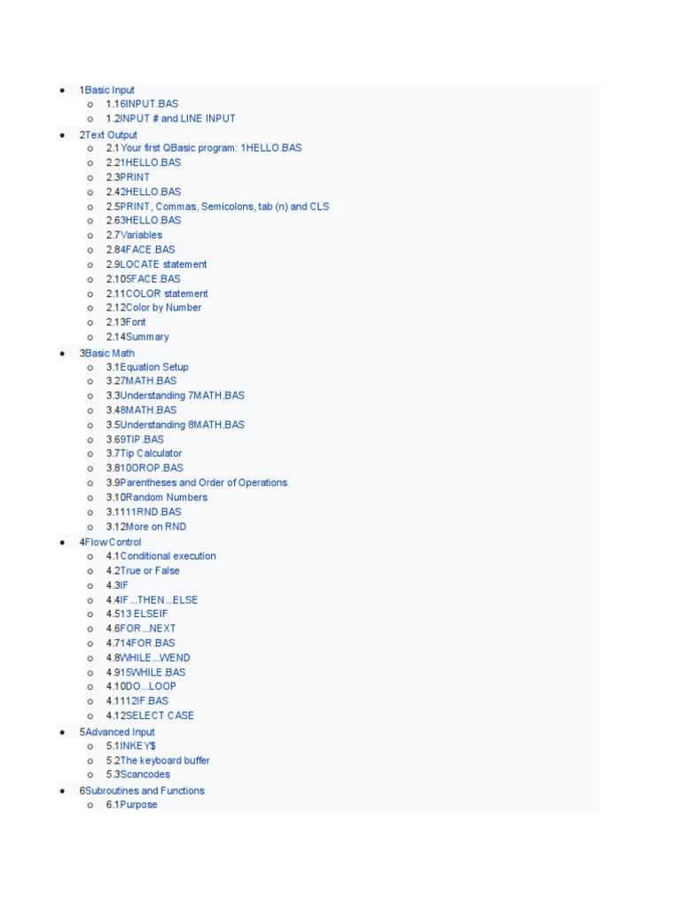 1basic Input | PDF | Subroutine | Data Type