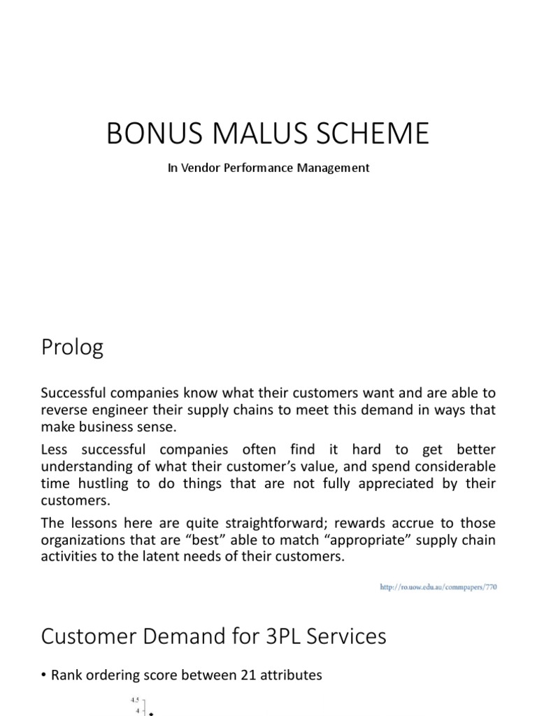 Bonus Malus Scheme in Vendor Management | PDF | Performance Indicator ...