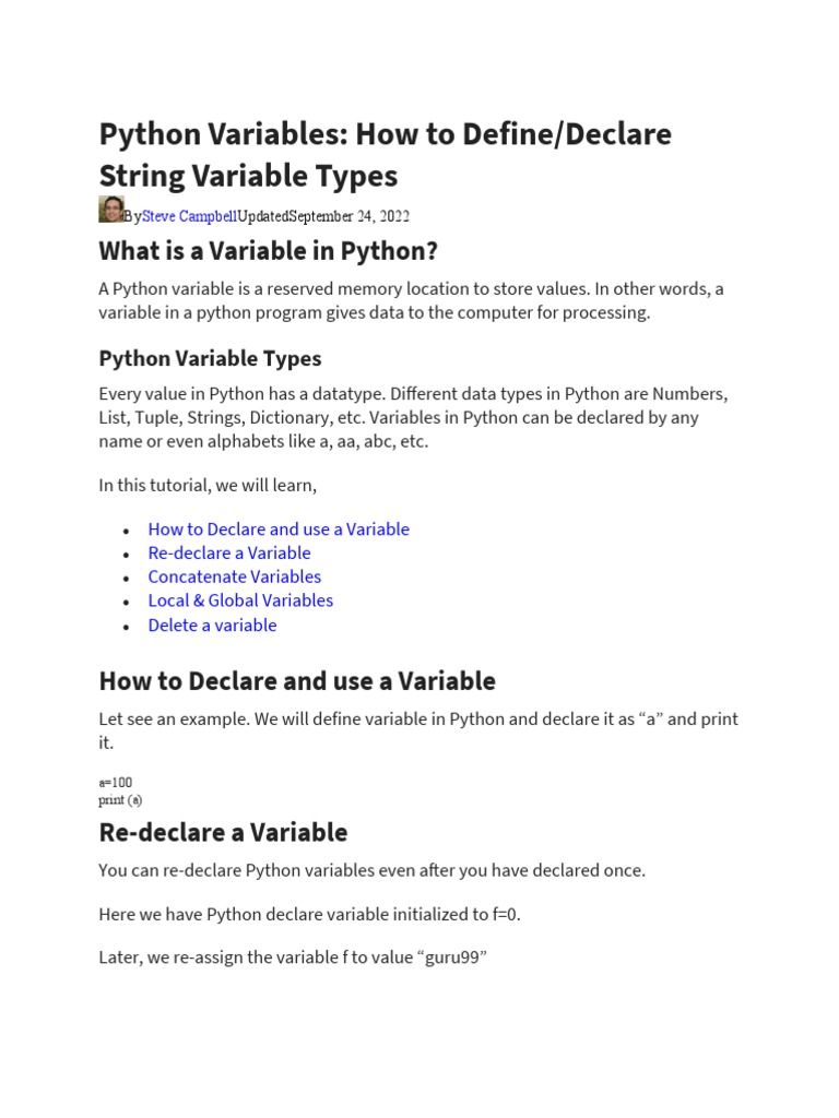 L4 Variabile | PDF | Variable (Computer Science) | Scope (Computer Science) L4 Variabile | PDF | Variable (Computer Science) | Scope (Computer Science)