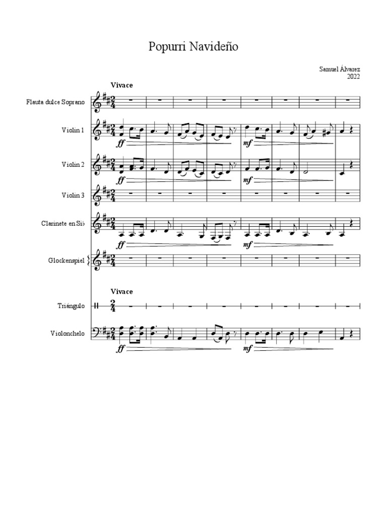 Popurri Navideño Ampliado | PDF