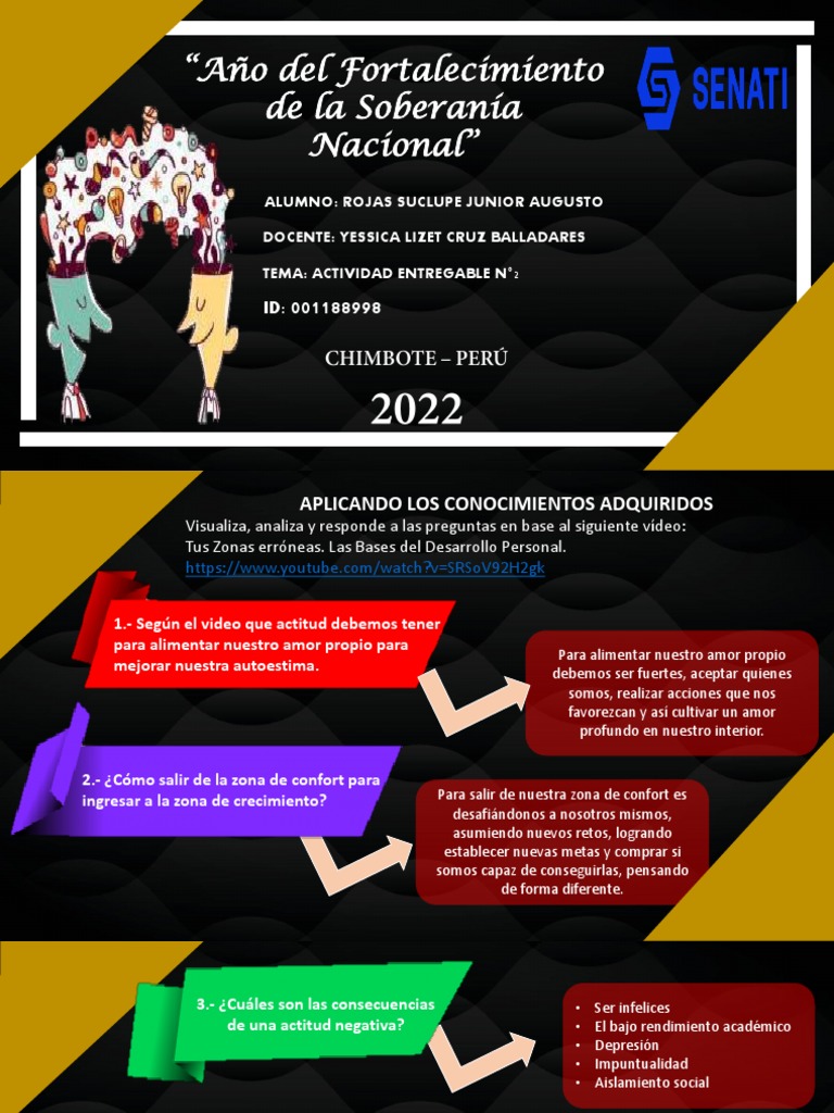 Desarrollo Personal - Entregable N°2 | PDF | Autoestima | Referencia