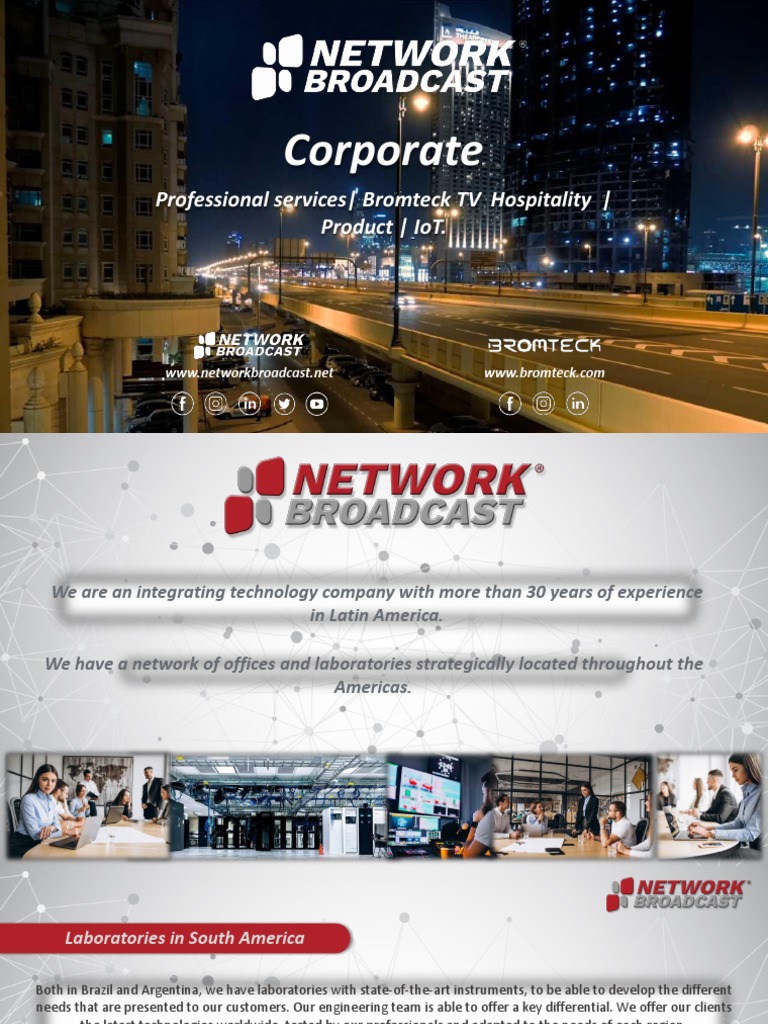 Network Broadcast Corporative Presentation | PDF