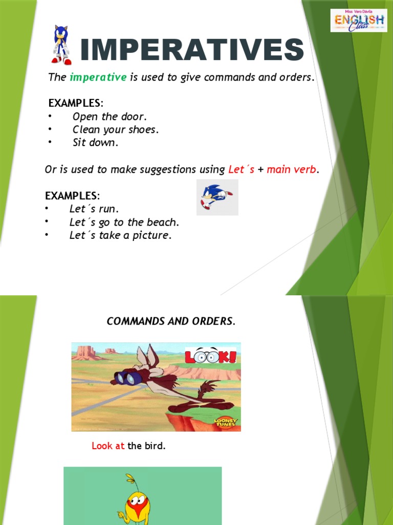 Imperatives Grammar Drills 126016 | PDF | Language Arts & Discipline